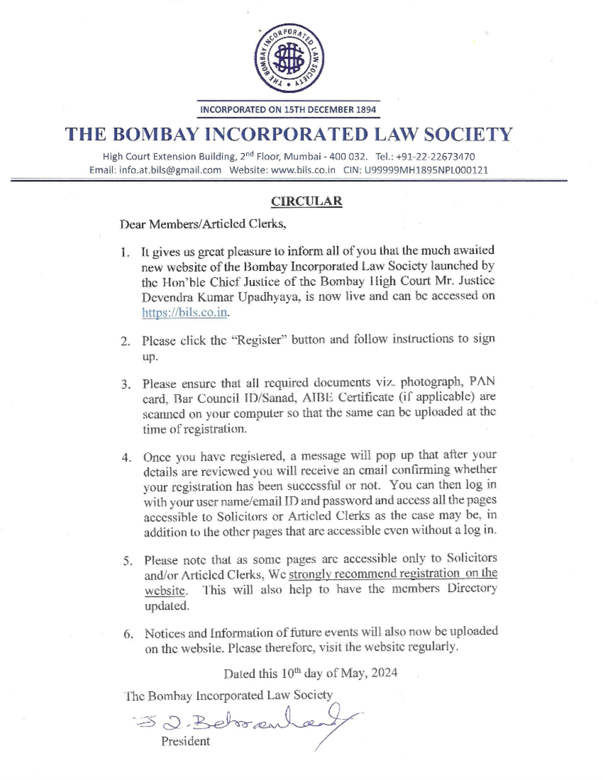 Circular - Bachelors of Law - 3 years - Studocu