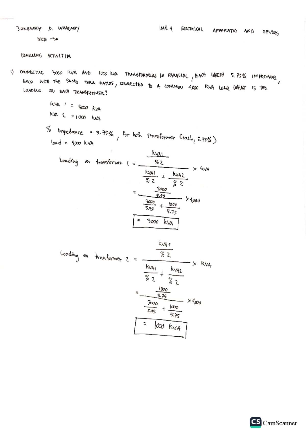 Electrical apparatus Ac M4 - BS Electrical Engineering - Studocu