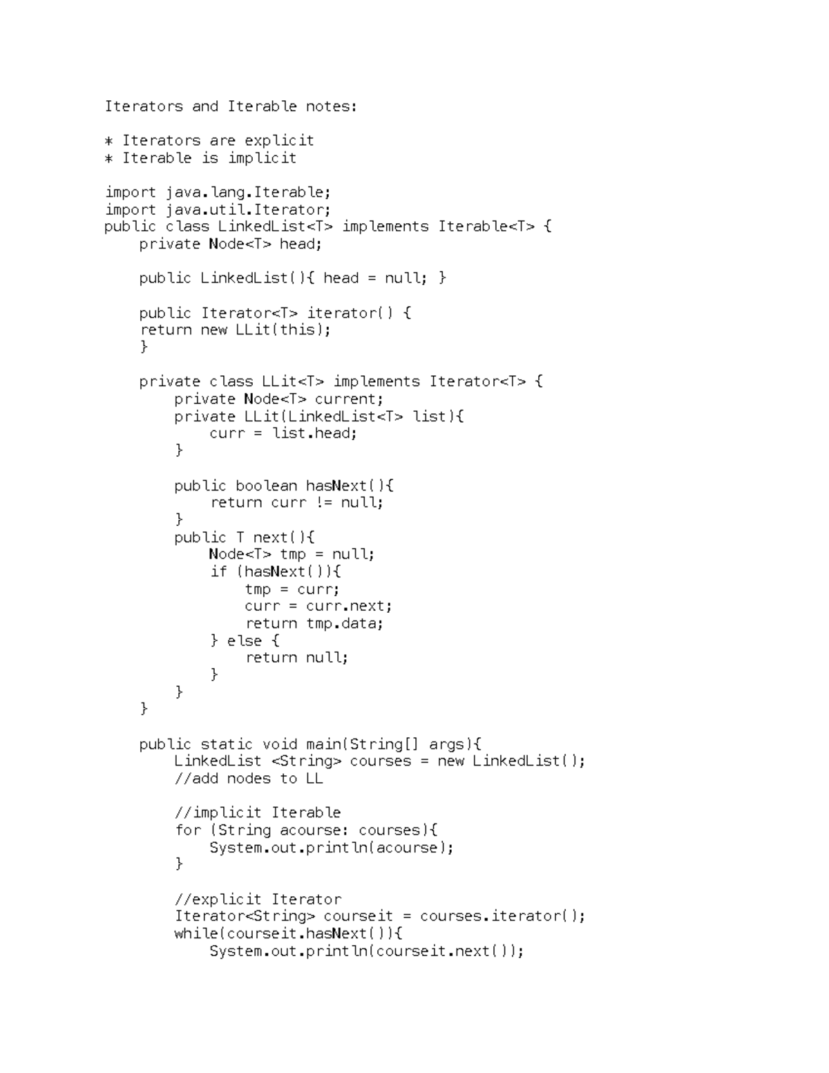 Iterators And Iterable Notes Iterators And Iterable Notes Iterators Are Explicit Iterable Is