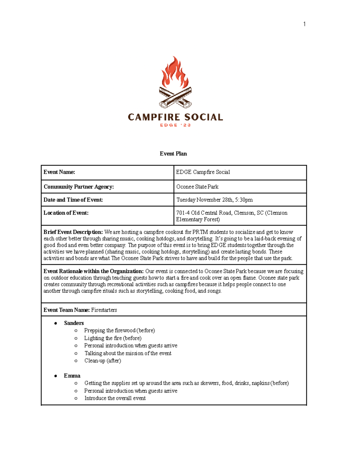 Fall 23 Event Project Plan Template Master - Event Plan Event Name ...