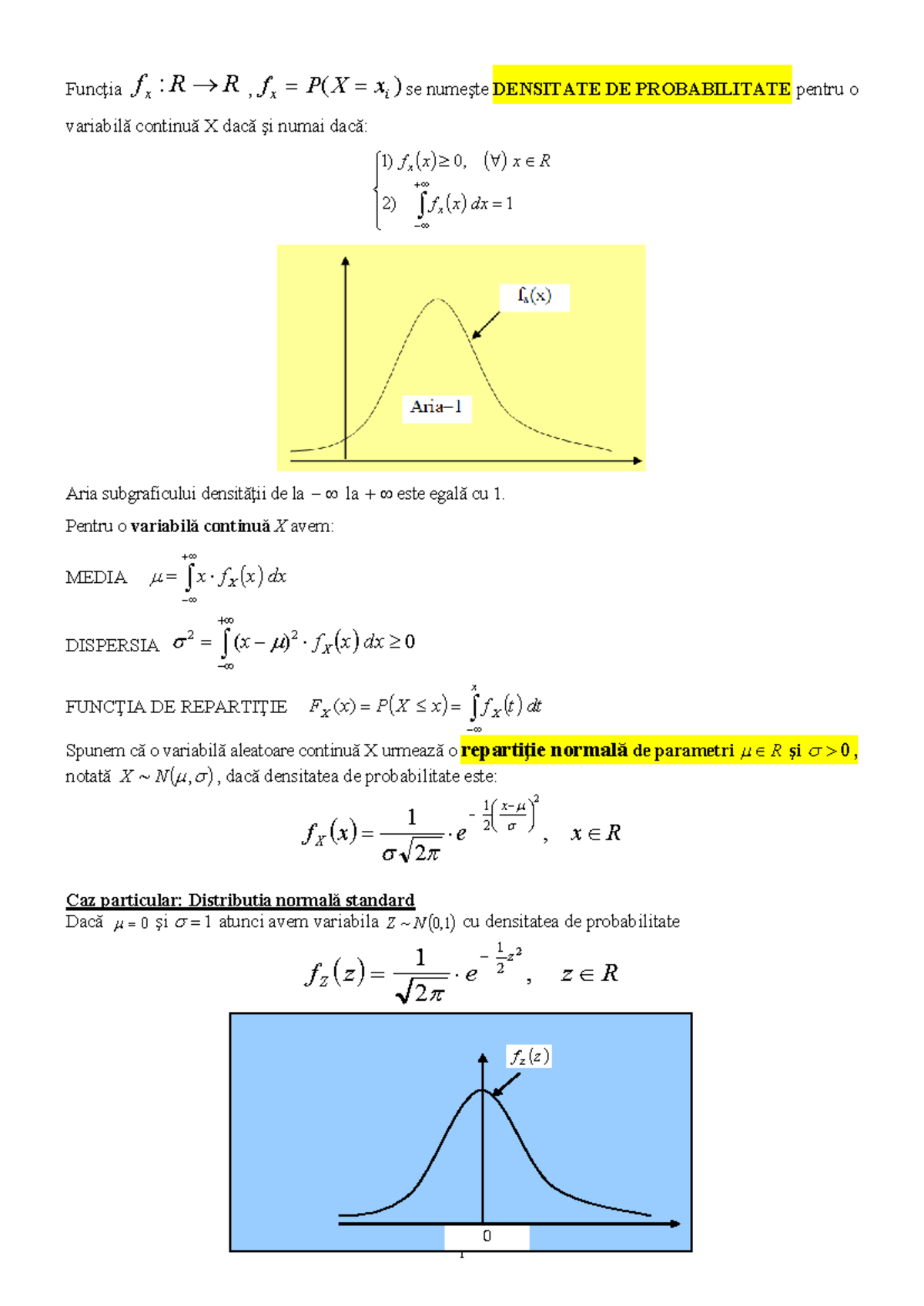 S3 aplicatie distributia normala - ####### Funcţia fx :R R , f x P( X ...