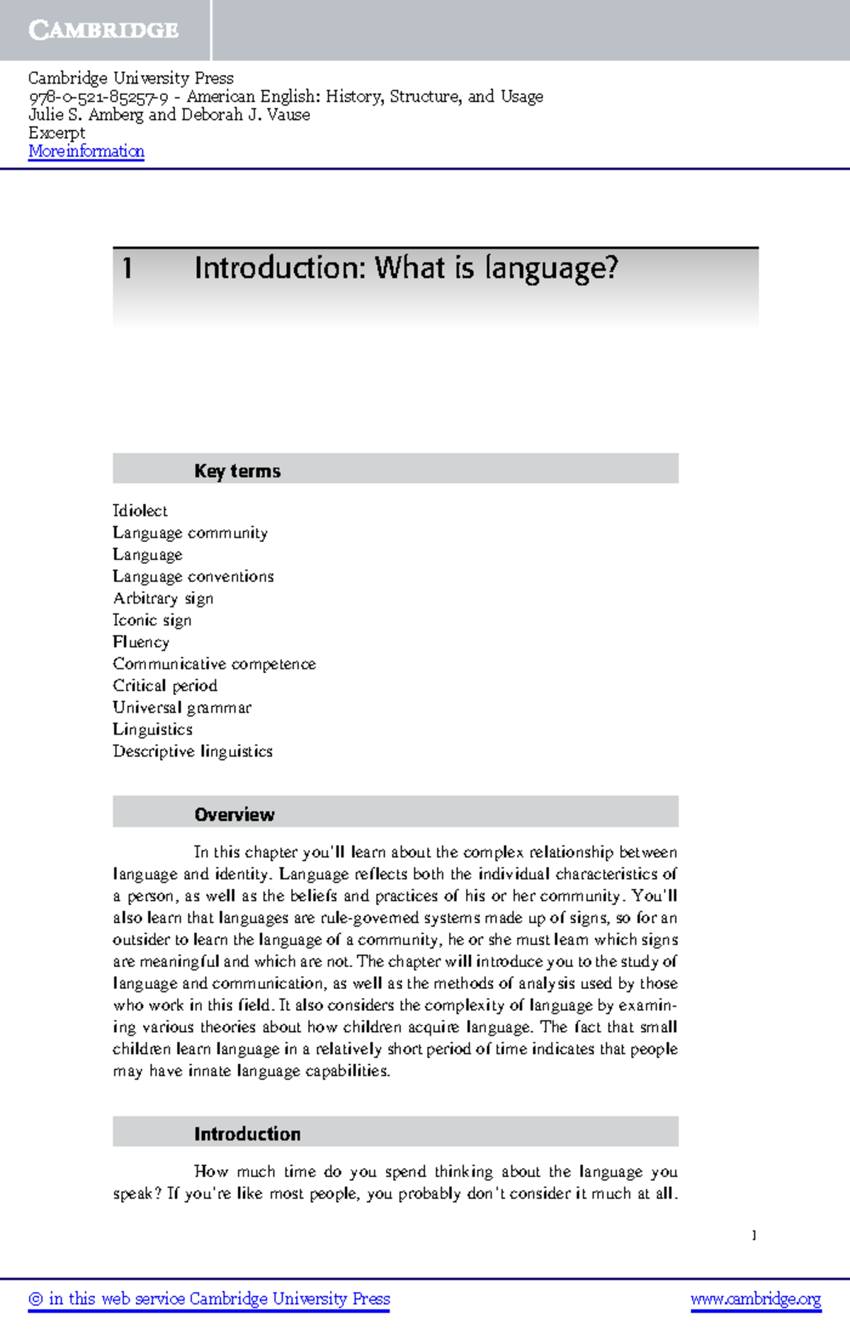 2. American English- History, Structure, and Usage - 1 Introduction ...