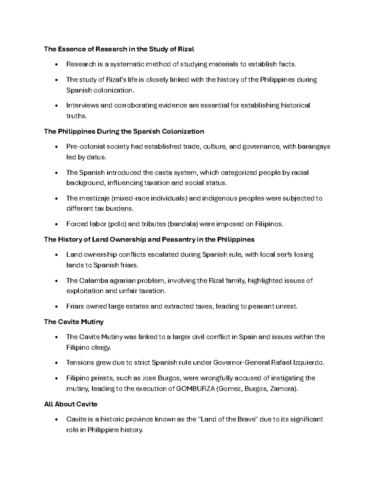Reviewer-midterm-rizal - The Essence of Research in the Study of Rizal ...