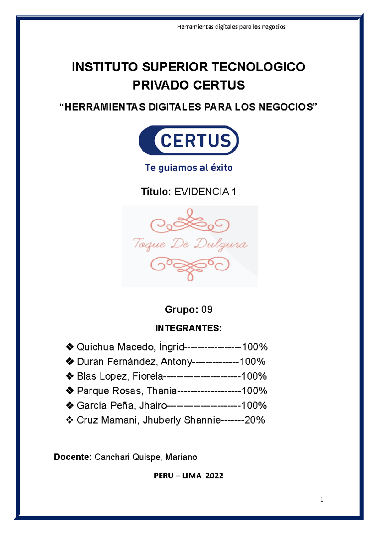 Evidencia 1- grupo 09-herramientas digitales - INSTITUTO SUPERIOR ...