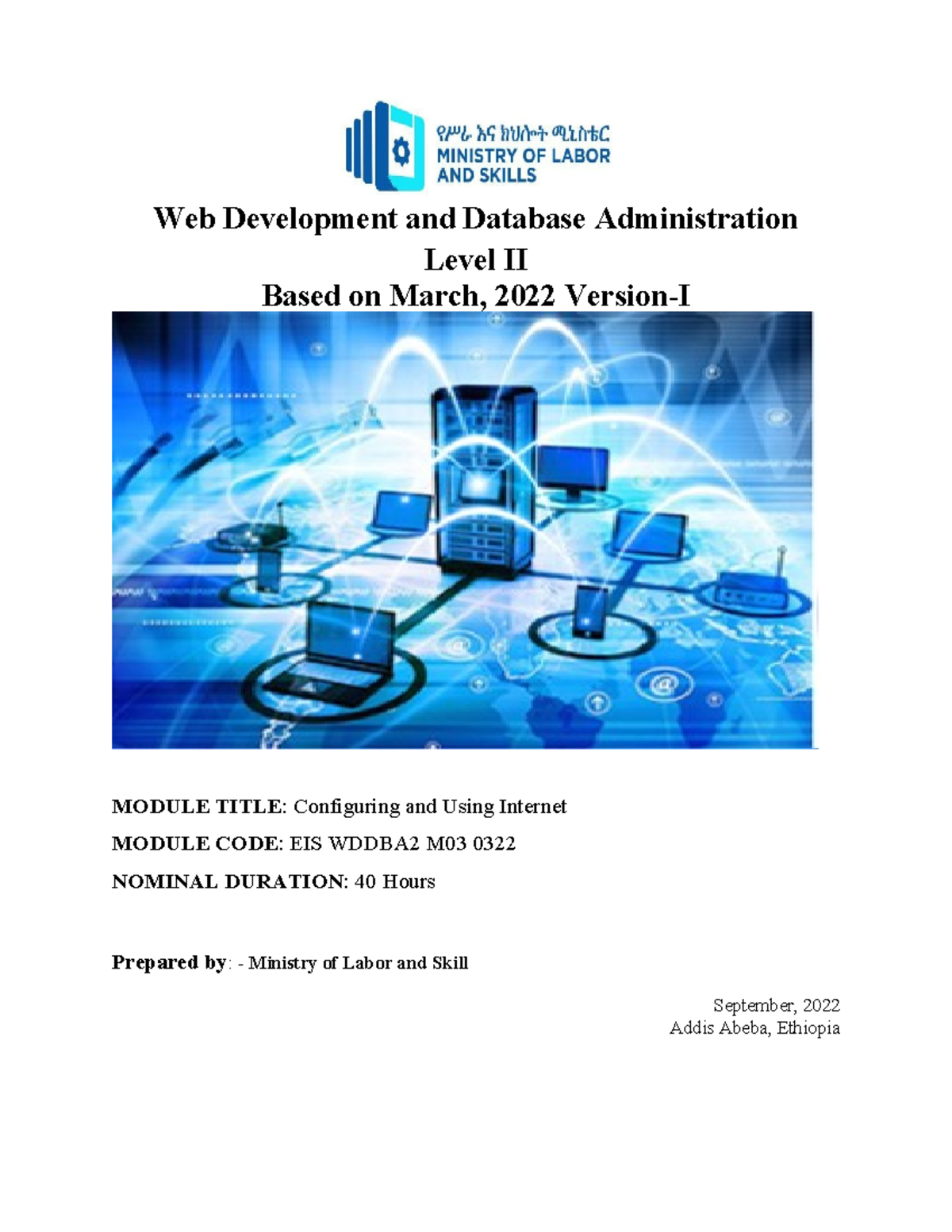 M03-Configuring and using internet - Web Development and Database Administration Level II Based ...