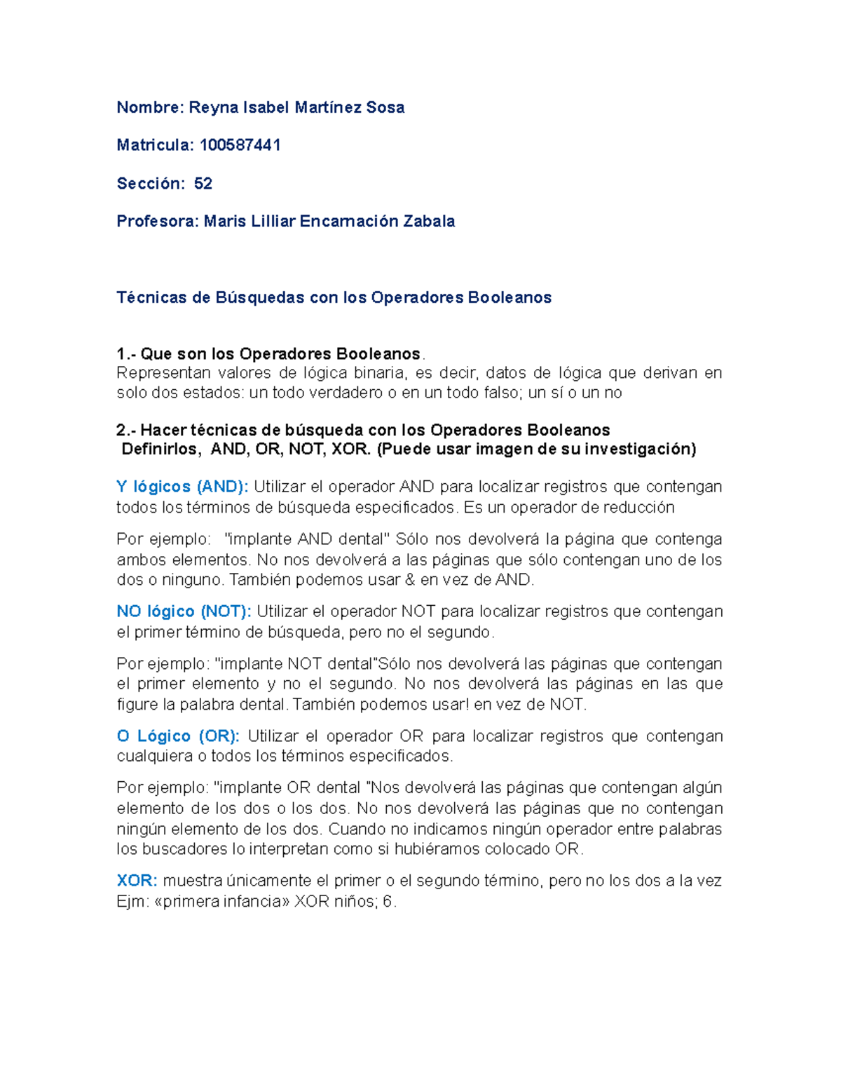 Operadores Booleanos - Que son los Operadores Booleanos. Representan ...