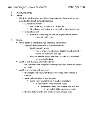 Anth 538 - MARC BERMANN - ANTH 538: Unit 1 Exocannibalism: against ...