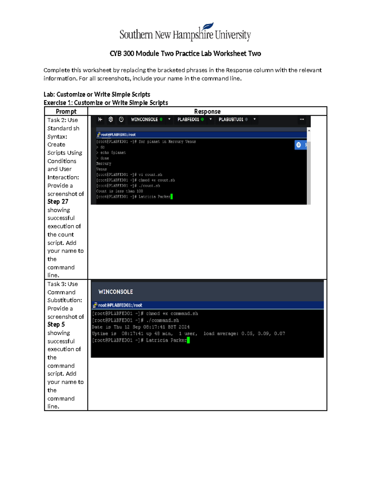 CYB 300 Module Two Practice Lab Worksheet Two Done - For all ...