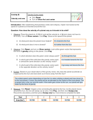 Daniel - Golf Range SE - Gizmos lab answer key - Name: Daniel Guh Date ...