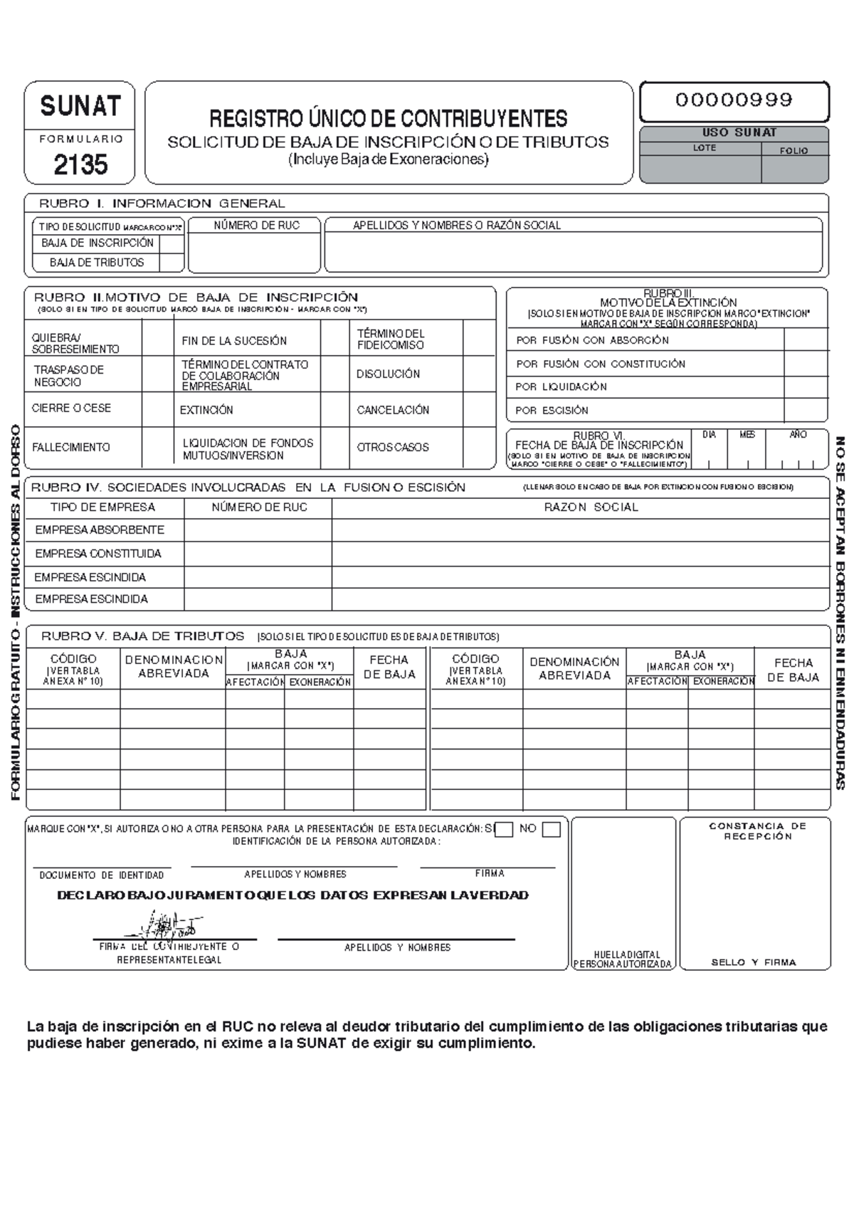 F-2135 - asdasdsada - NÚMERO DE RUC APELLIDOS Y NOMBRES O RAZÓN SOCIAL ...