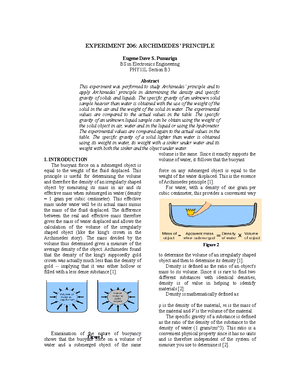Kinemtatics - EXPERIMENT 203: TORQUE: SECOND CONDITION OF EQUILIBRIUM ...