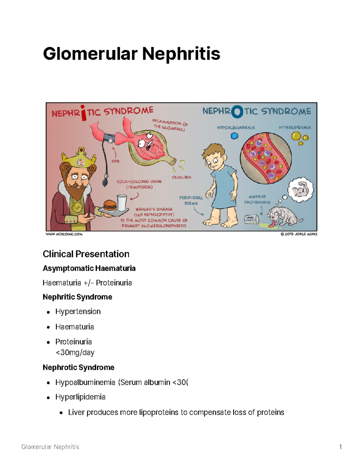 Glomerular Nephritis - Glomerular Nephritis Clinical Presentation ...