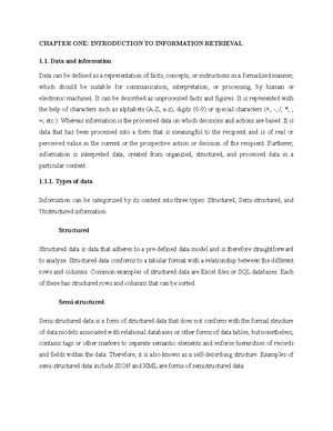 Ch1 - information-retrieval lecture note - UNIT - Introduction to ...
