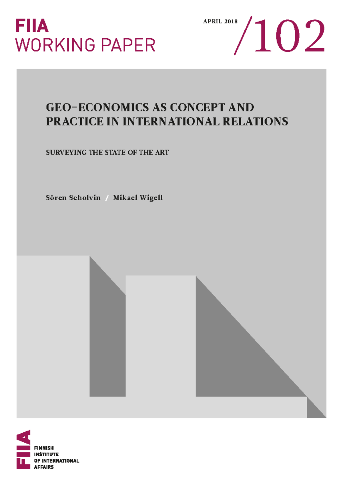 Wp102 geo-economics oikea issn - SURVEYING THE STATE OF THE ART 102 GEO ...