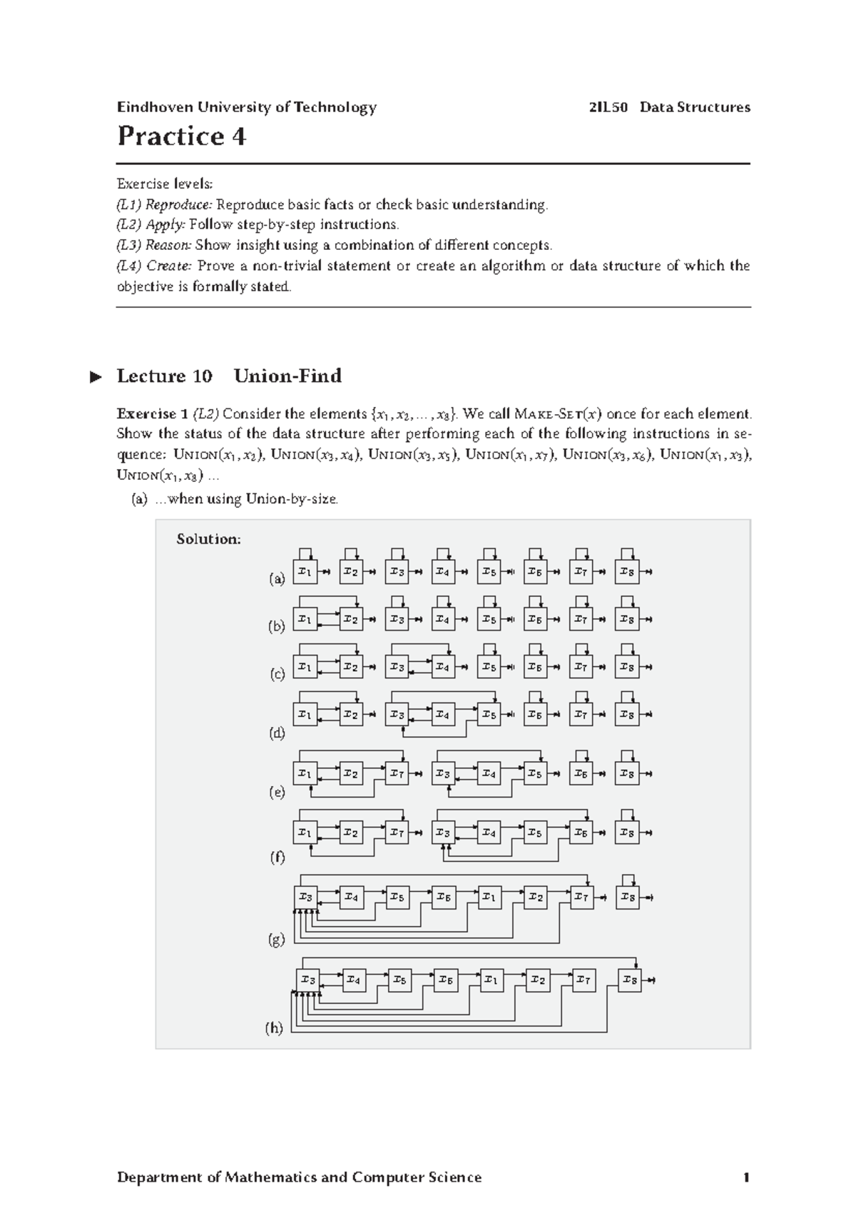 2IL50 2023-24 P4 sol - Eindhoven University of Technology 2IL50 Data Structures Practice 4 ...