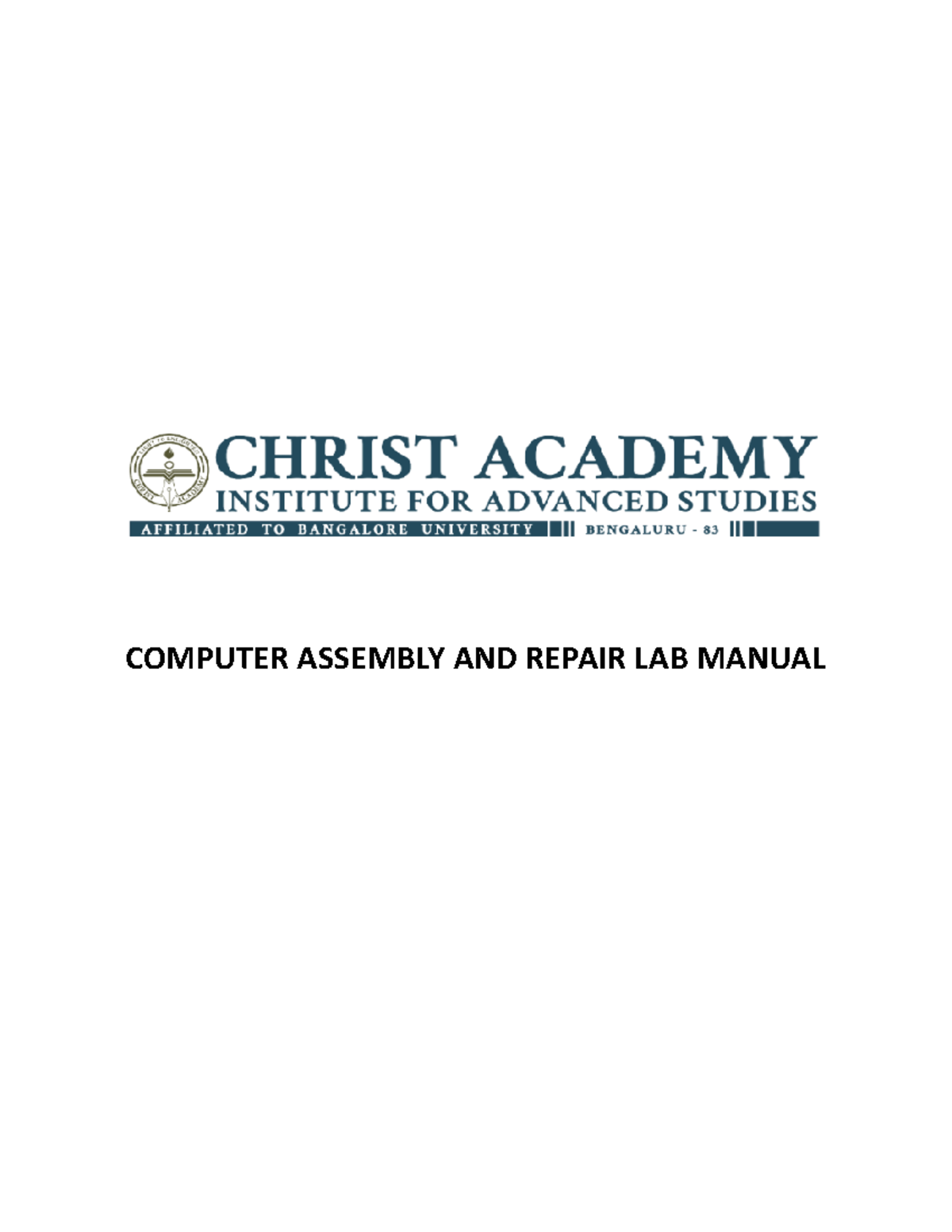 COMPUTER ASSEMBLY & REPAIR - Bachelors of Computer Application ...