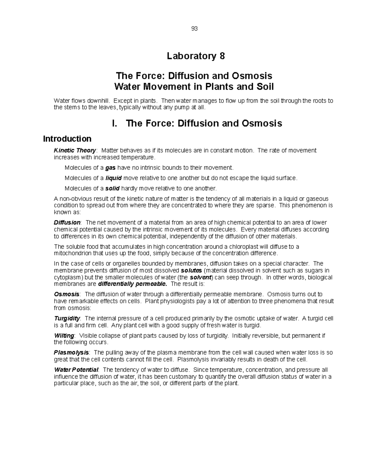 M08water - Lab report for cell membrane - Laboratory 8 The Force ...