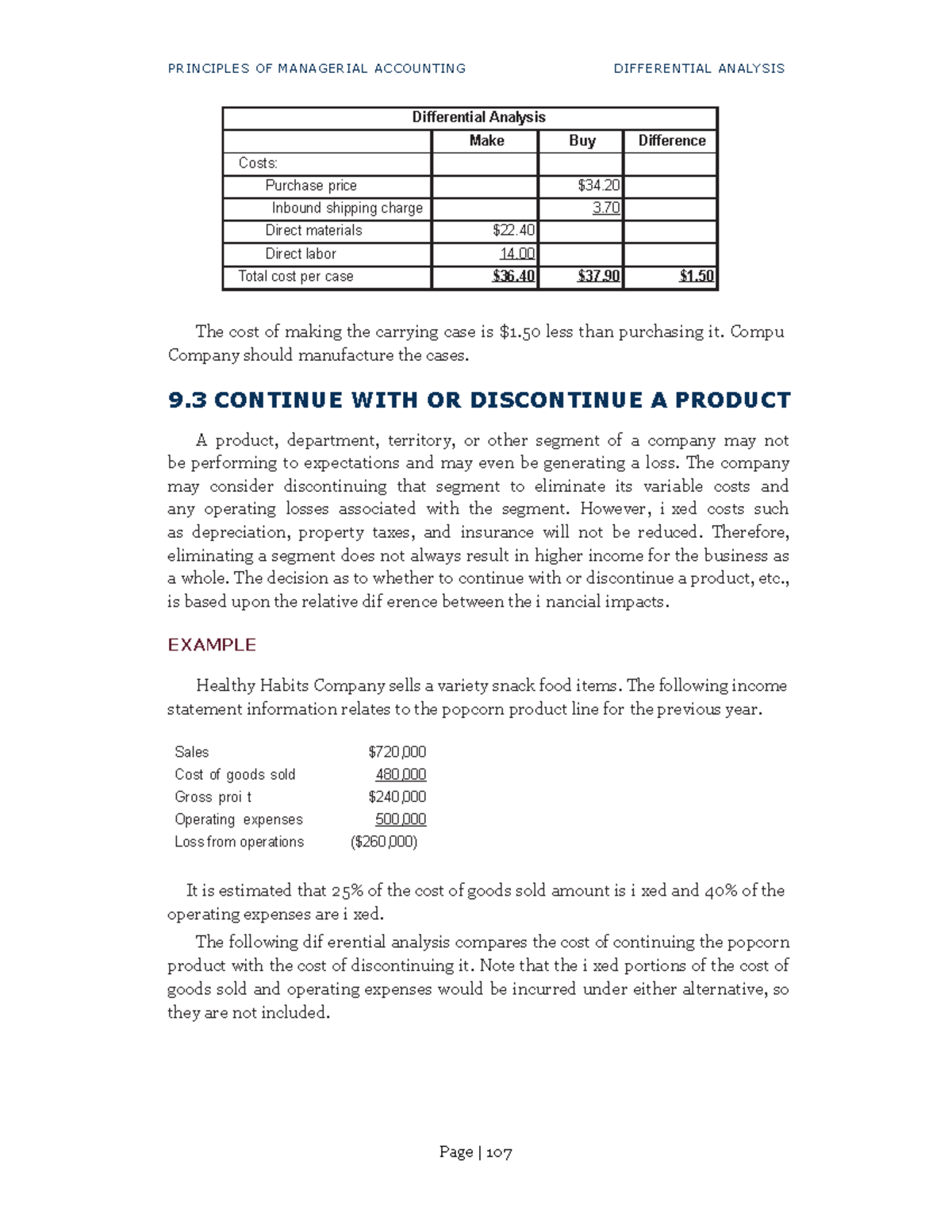 Management Accounting(19) - Differential Analysis Make Buy Difference ...