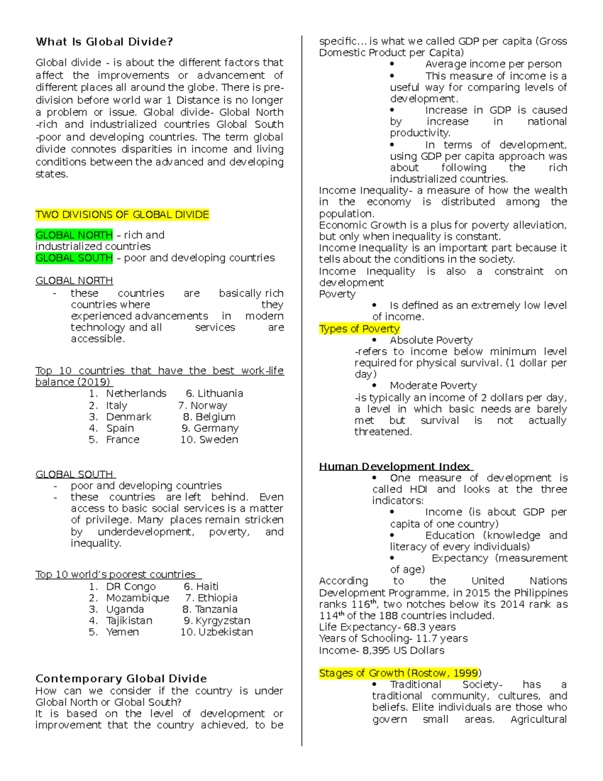What Is Global Divide Grade B An Essay Research On The Definition