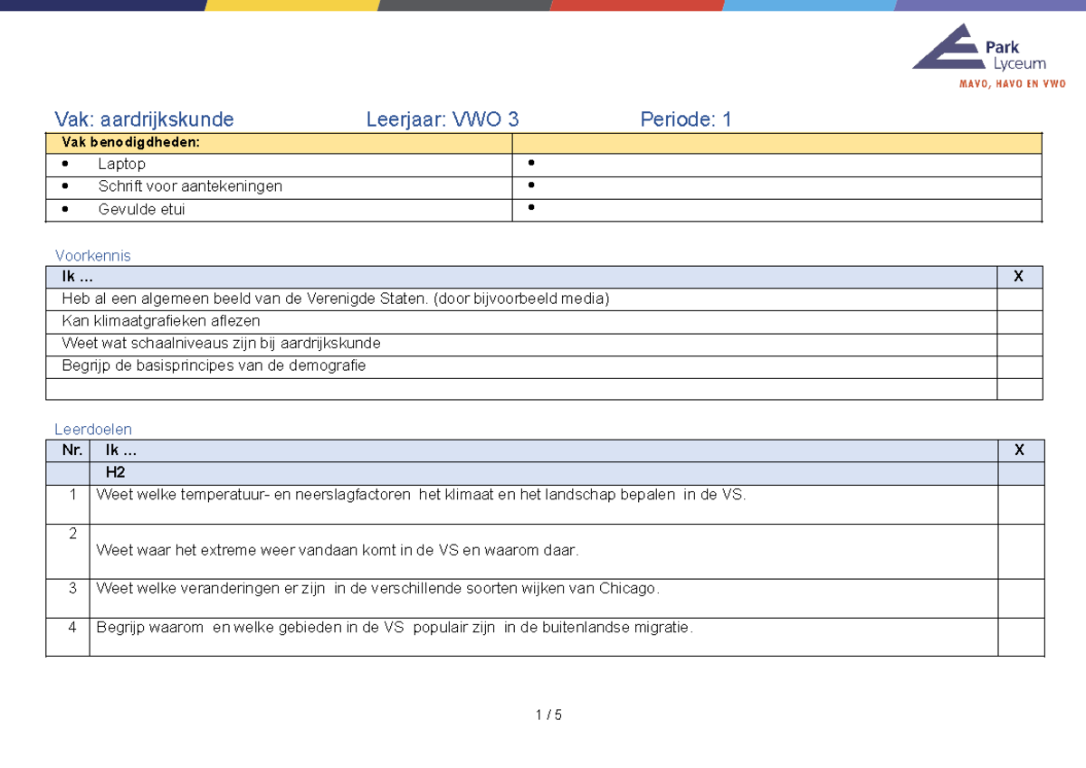 SW AK A3 P1 - asdaf - Vak: aardrijkskunde Leerjaar: VWO 3 Periode: 1 ...