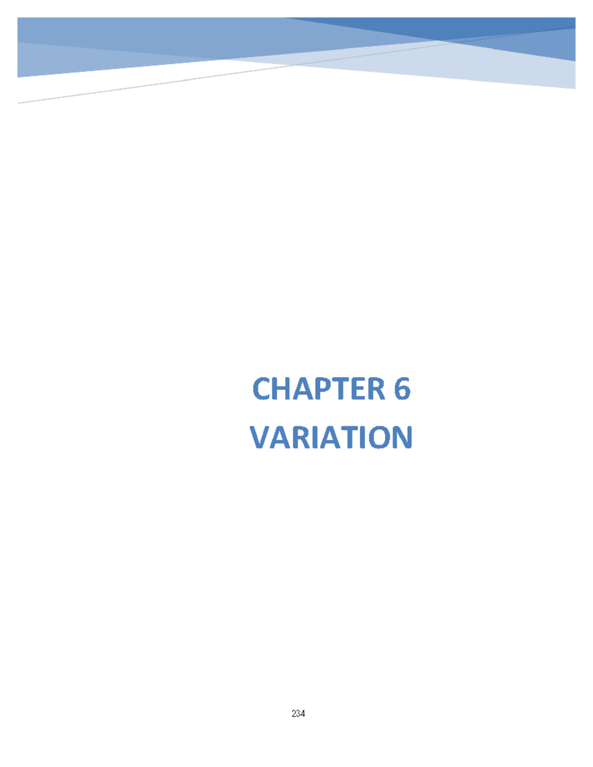 Chapter 6 variation - CHAPTER 6 VARIATION Unit Project: Managing a Big ...