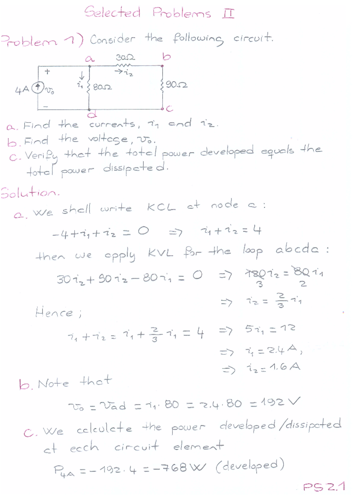 Selected-Problems-II - Electrical and Electronic Circuits - Studocu