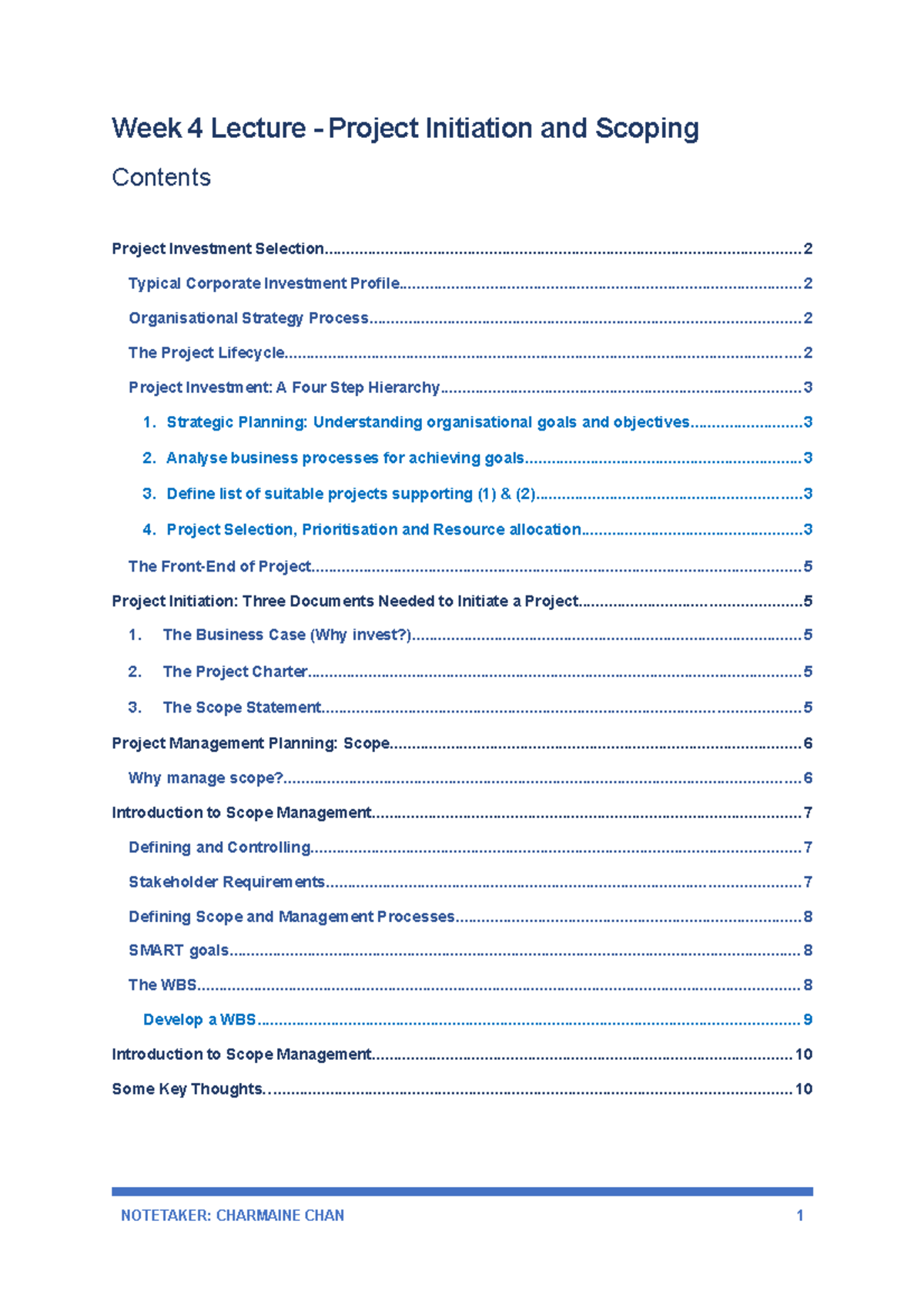 Week 4 Lec - 31272 Project Management and the Professional - 28 Aug 2023 - Week 4 Lecture ...