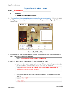 Serial Dilution Lab Data and Report - Experiment: Serial Dilutions Page ...