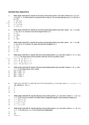 Geometria nuara - Paniere per esercitazioni - Set Domande GEOMETRIA L'INSEGNAMENTO DI MATEMATICA ...