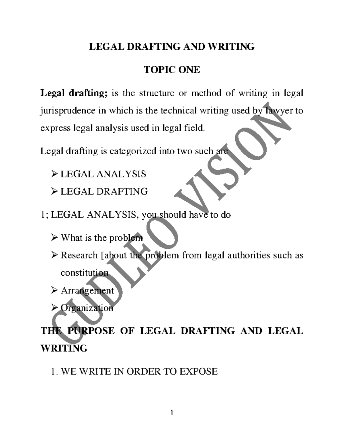 Adv.Chacha Legal Drafting AND Writing gud - LEGAL DRAFTING AND WRITING ...