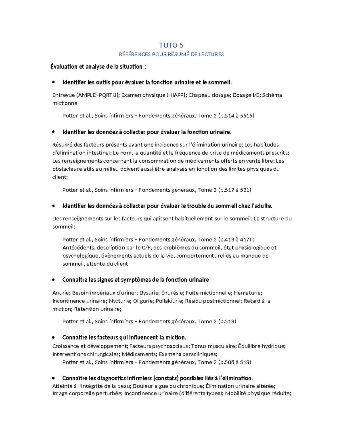 TUTO 5 - Canevas pour r‚sum‚ de lectures - TUTO 5 RÉFÉRENCES POUR RÉSUMÉ DE LECTURES Évaluation ...