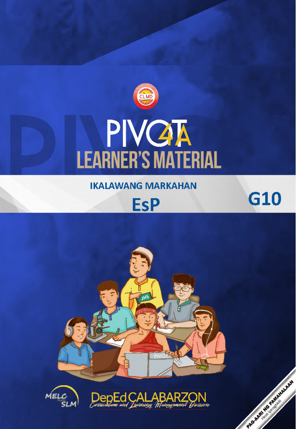 Q2 week 1 8 MDL Modules Es P10 - EsP IKALAWANG MARKAHAN G Isinasaad sa Batas Republika 8293 ...