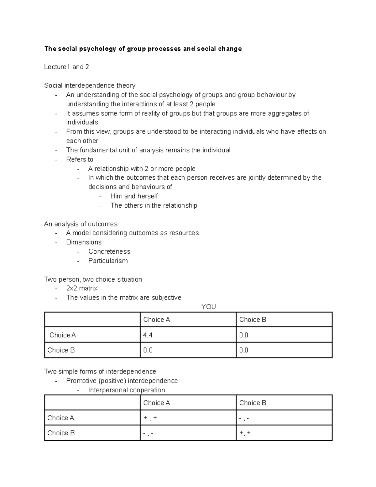 PSYC3002 Group Processes and Social Change - The social psychology of ...