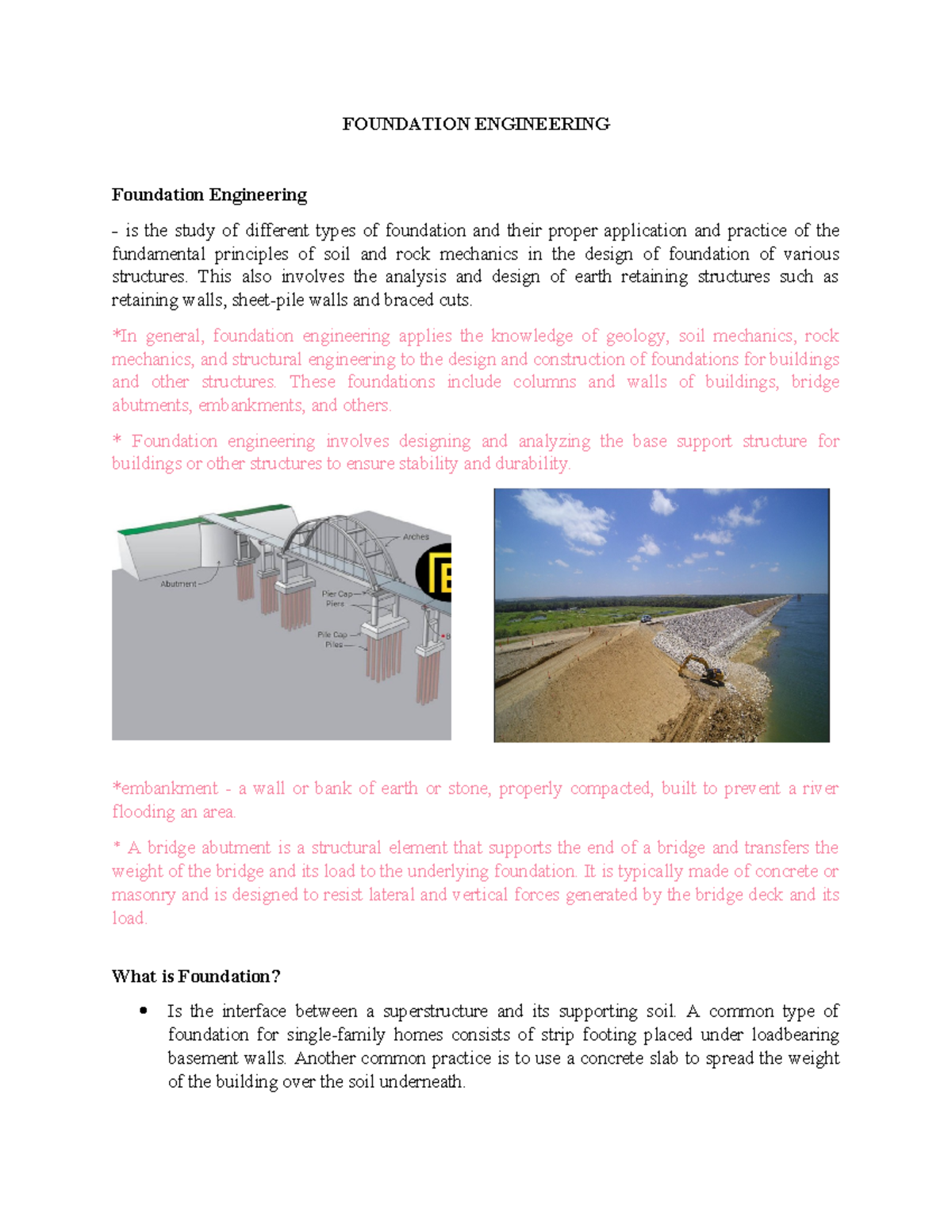 Foundation Engineering - FOUNDATION ENGINEERING Foundation Engineering ...