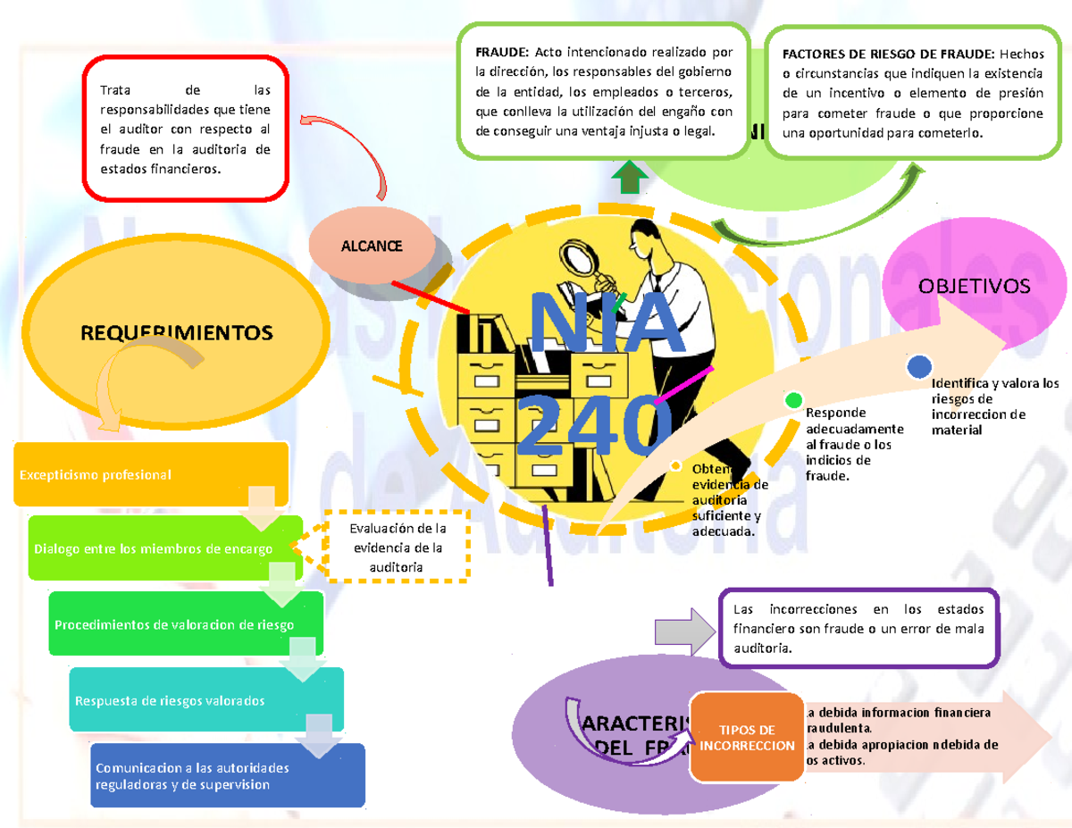 NIA 240 - nia 240 - NIA 240 DEFINICIONES OBJETIVOS CARACTERISTICAS DEL ...