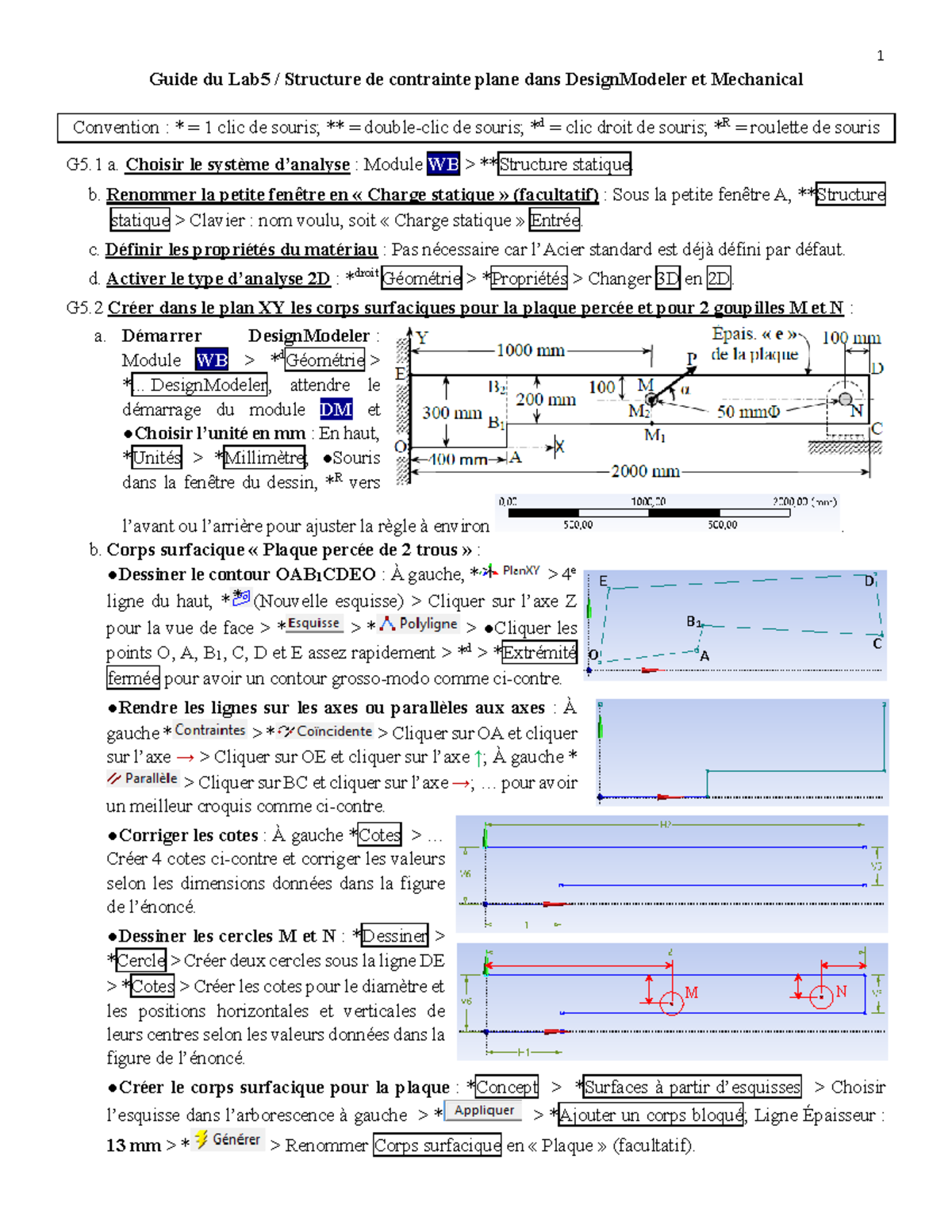Lab5-Guide-DM - Lab 5 - Guide du Lab5 / Structure de contrainte plane ...