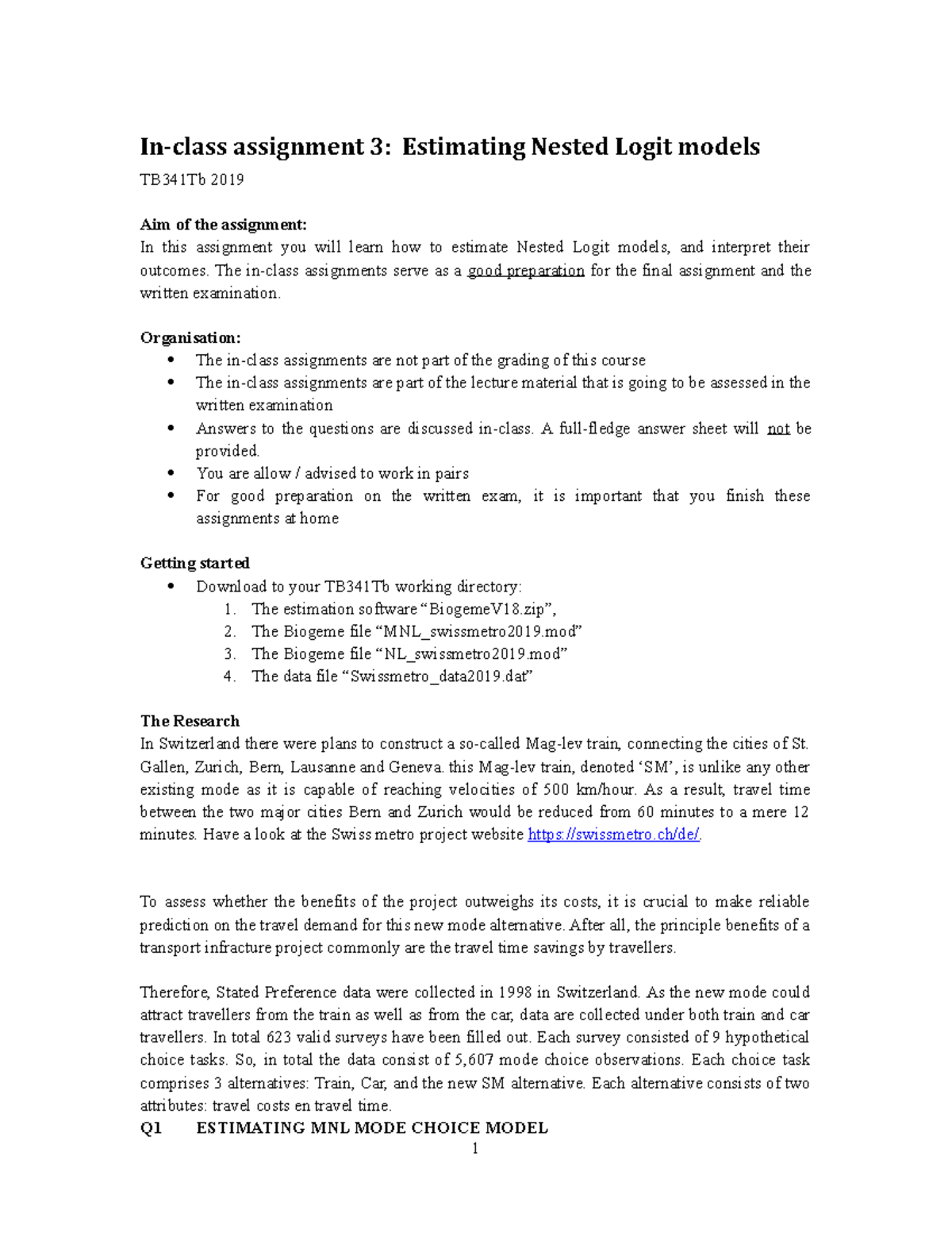 In-class assignment 3 - The in-class assignments serve as a good preparation for the final ...