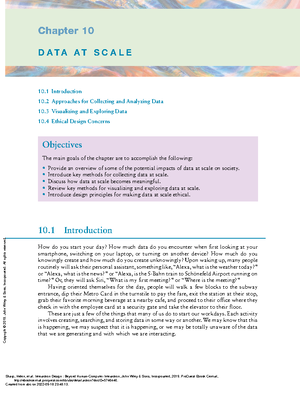 Interaction Design Beyond Human-Computer Interacti - Chapter 8 D A T A ...