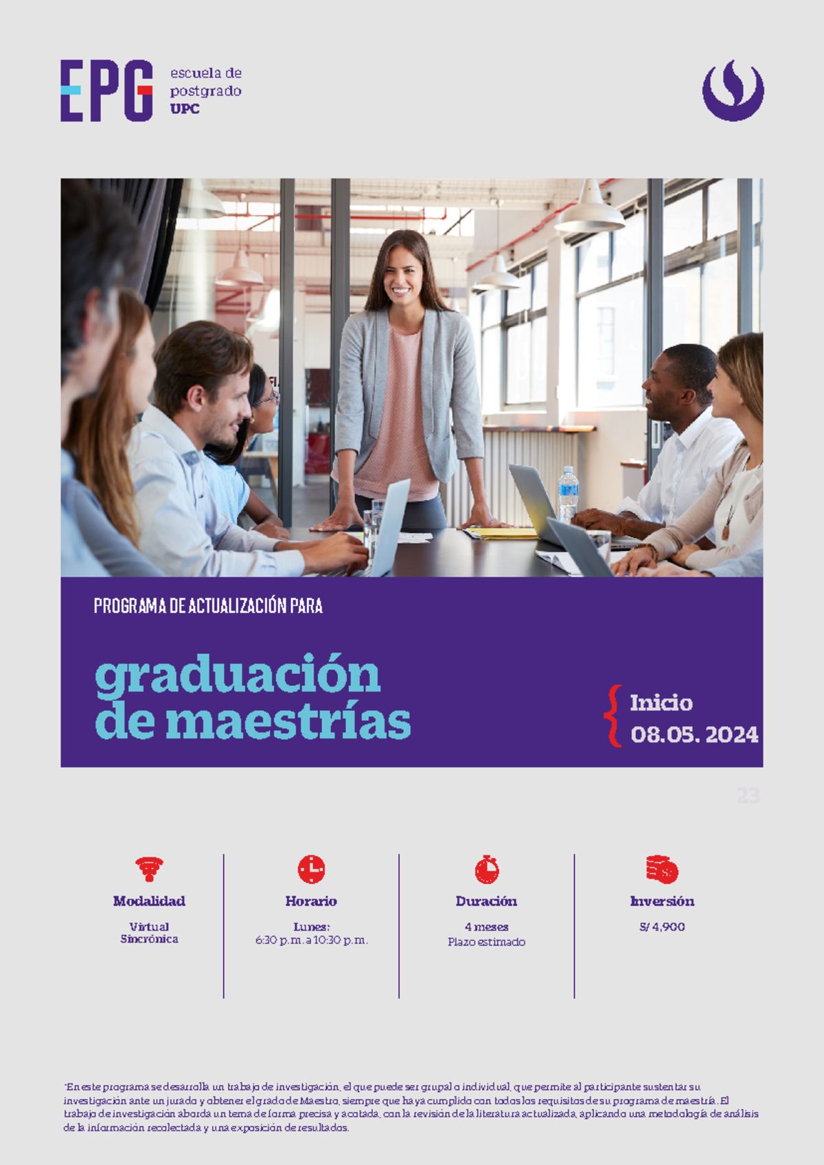 UPM-23 Programa de Actualizacion para MA Virtual I HI vf - escuela de ...