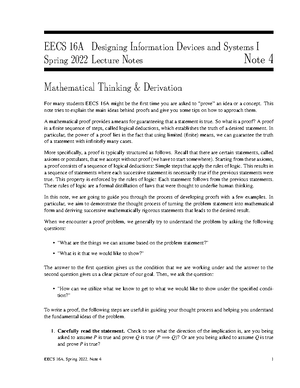 16ANote 3 - Note 3 - EECS 16A Designing Information Devices and Systems ...