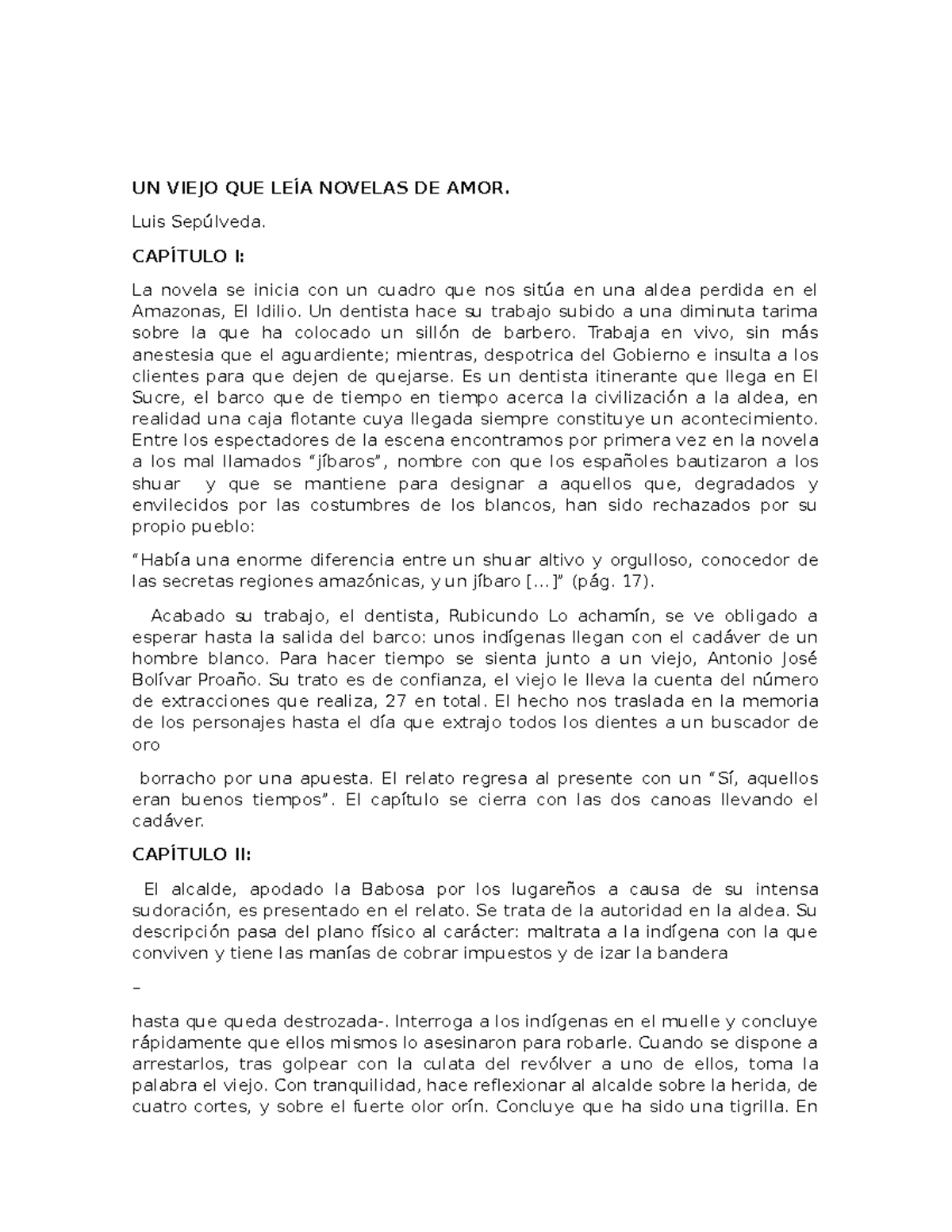 UN Viejo QUE LEÍA Novelas DE AMOR - UN VIEJO QUE LEÍA NOVELAS DE AMOR ...