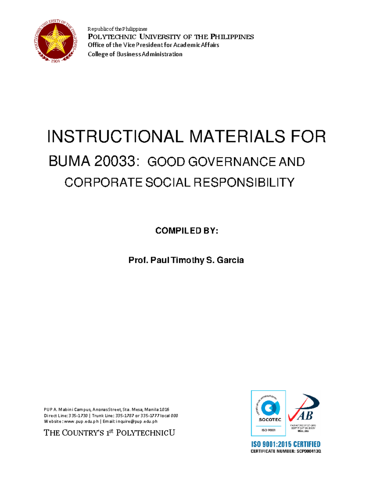 IM-CSR-Final - Here's the instructional material for CSR - Human ...