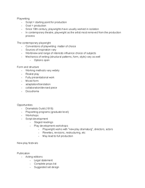 Intro to Theatre Unit 1 - The Nature of Theatre Presentational vs ...