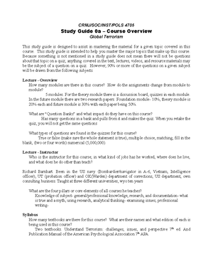 Study Guide 2 - Terrorist Tactics - Study Guide 2 – Terrorist Tools and Tactics Text, chapter 5 ...