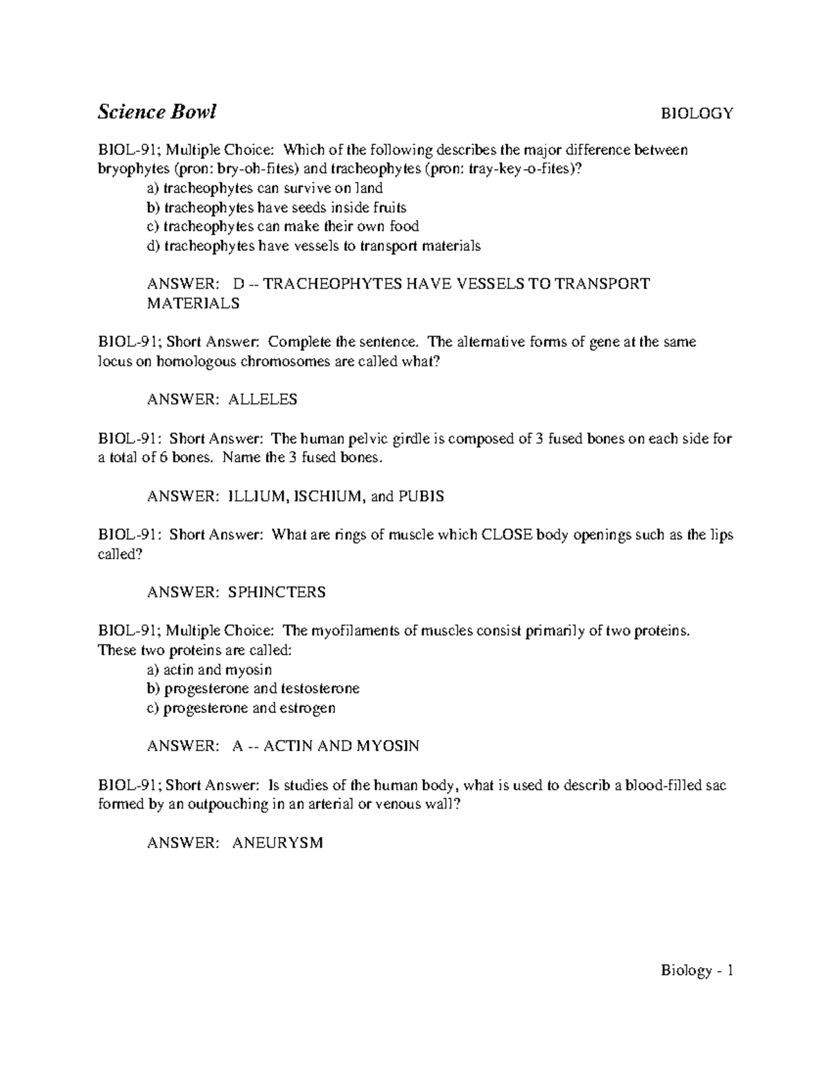 Human Histology Worksheet - BS Biology - Studocu