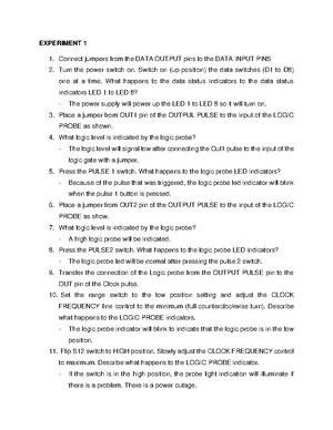 15 Lab 1 - N/A - LABORATORY REPORT- Course name and title CpE 428- EMBEDDED SYSTEMS Experiment ...