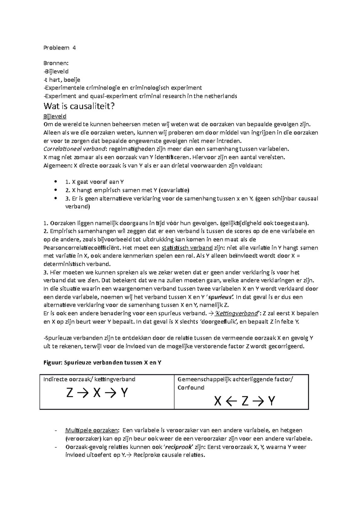 Werkgroep uitwerkingen, Inleiding Methoden en Technieken, Probleem 1-4 - Probleem 4 Bronnen ...