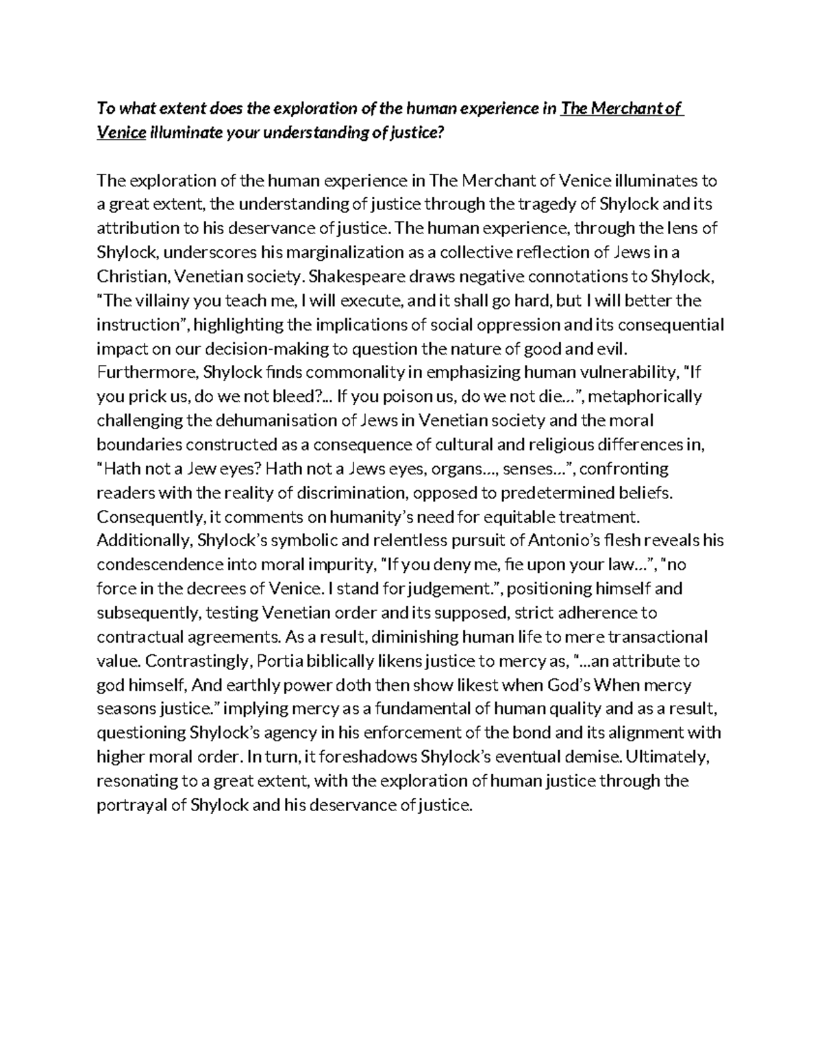 English Practice Pargraph - To what extent does the exploration of the ...