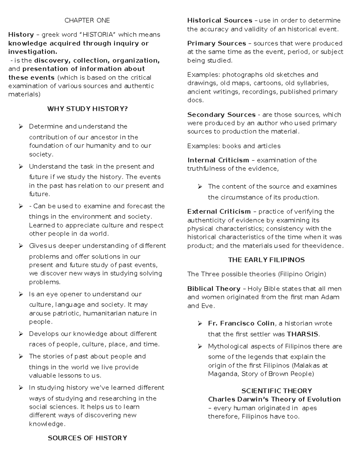 RPH- Reviewer - Reading in Philippines History practice sheets ...