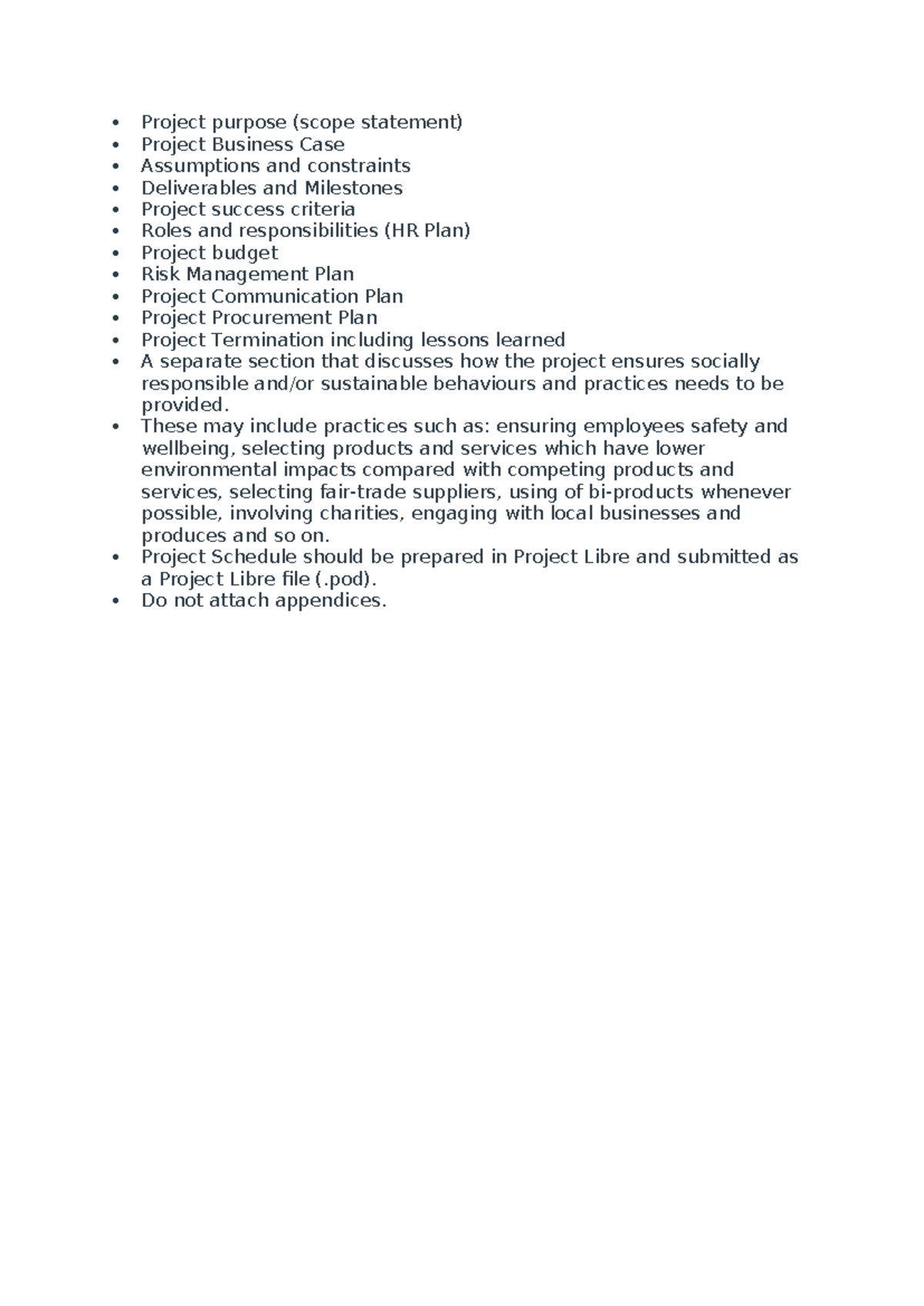 MGB237 A2 - Project purpose (scope statement) Project Business Case ...